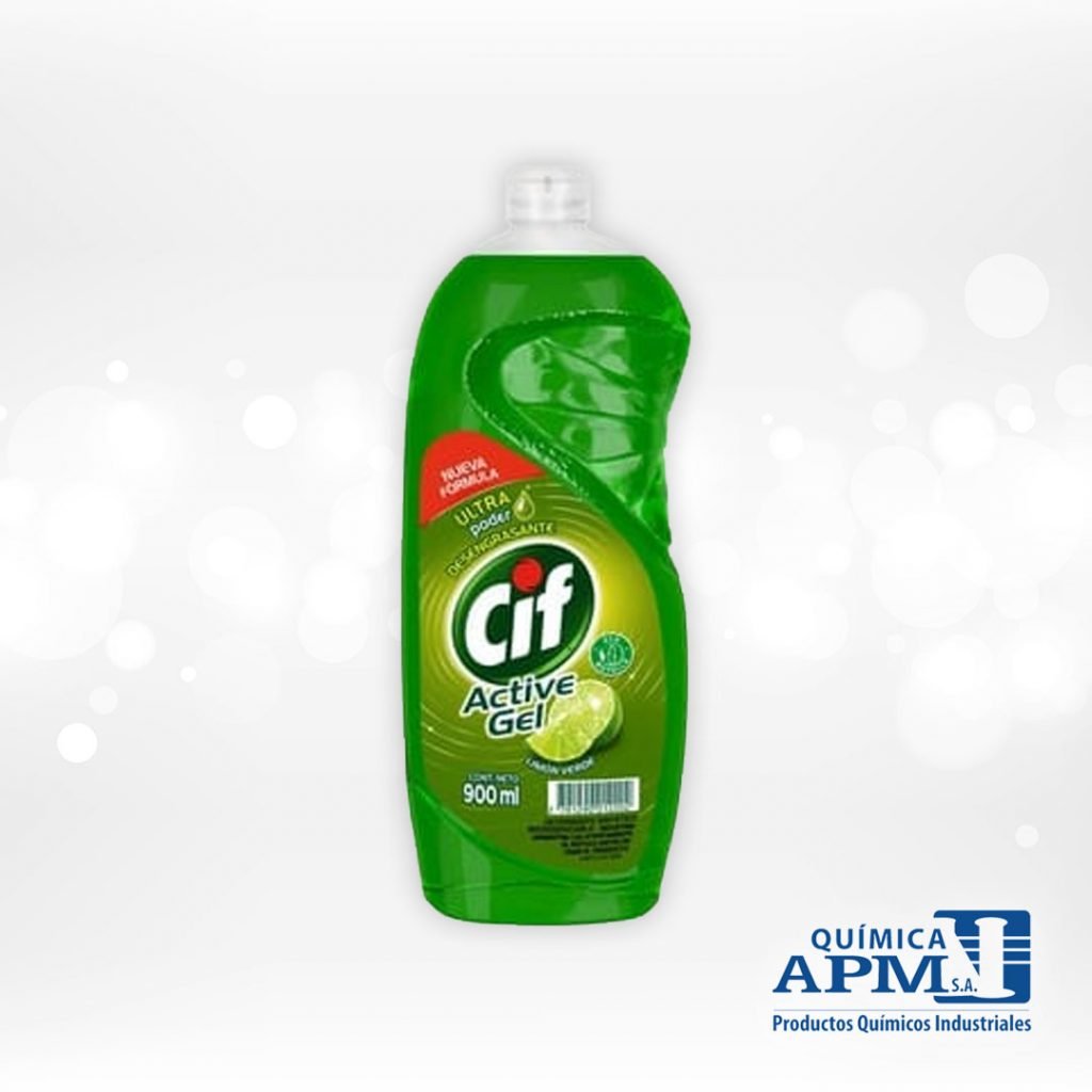 CIF DETERGENTE ACTIVE GEL LIMON VERDE X 900 ML – Química APM