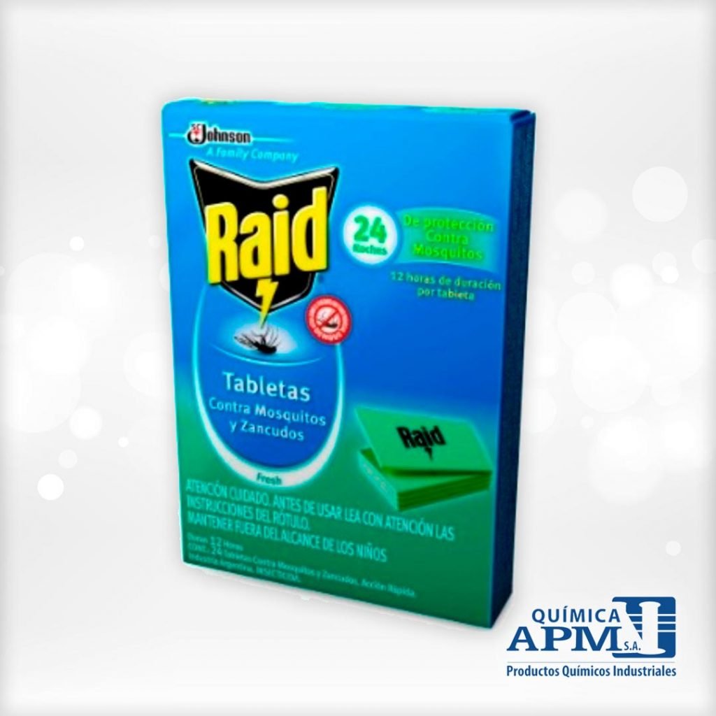 RAID TABLETAS X 24 U DOBLE ACCION FRESH - Química APM
