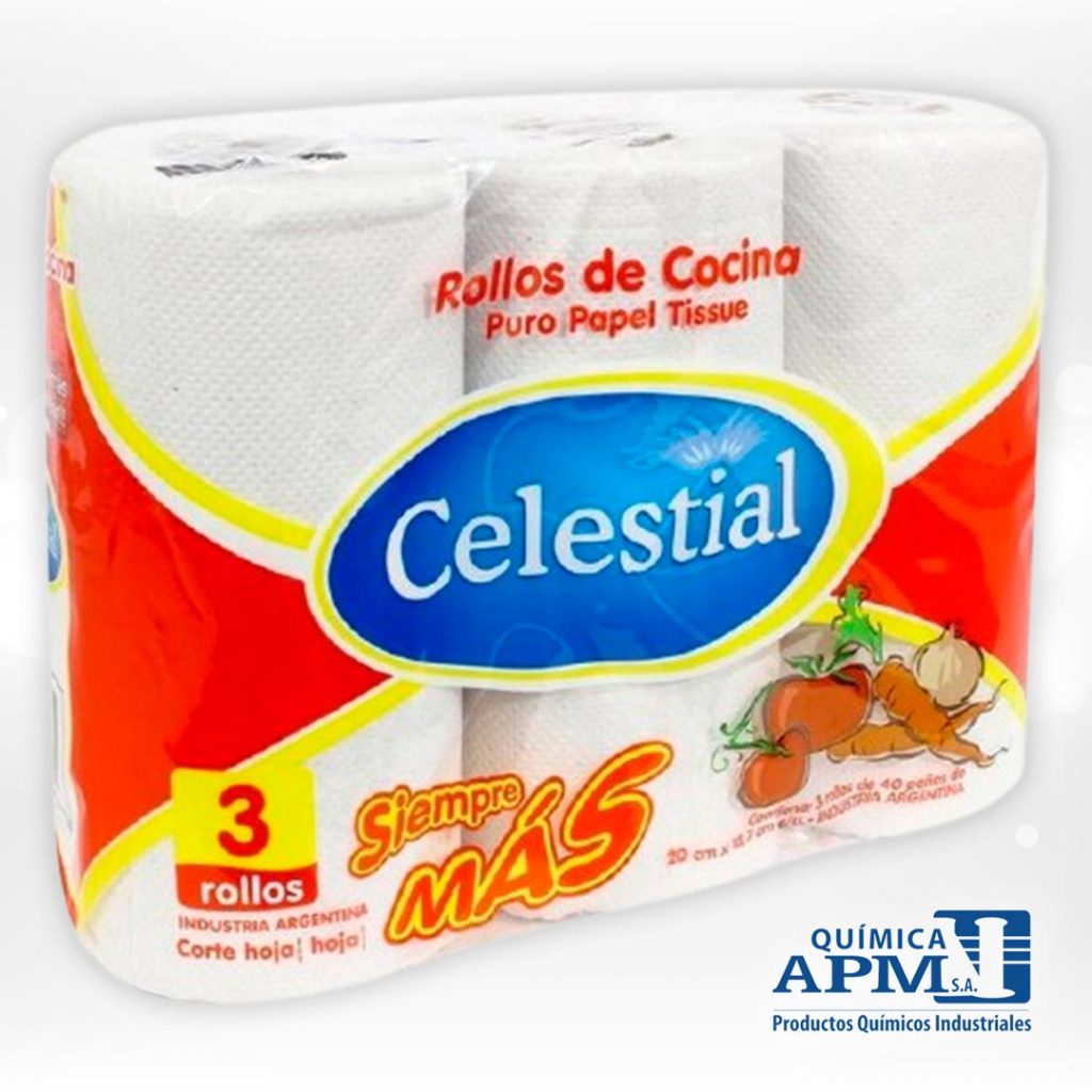 CELESTIAL PAPEL DE COCINA X3 ROLLOS - Química APM